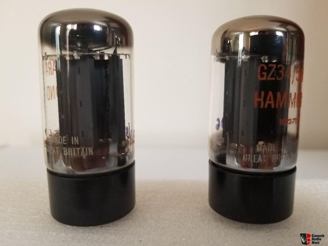 Very nice matched pair of 5AR4 GZ34 Tubes - made by Mullard - SOLD to ...