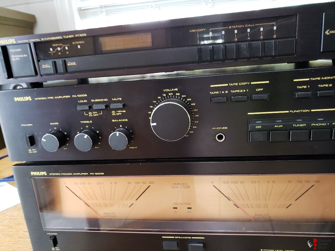 Matching Phillips Separates: PA 1200B Power Amp, PA 1000B Preamp ...