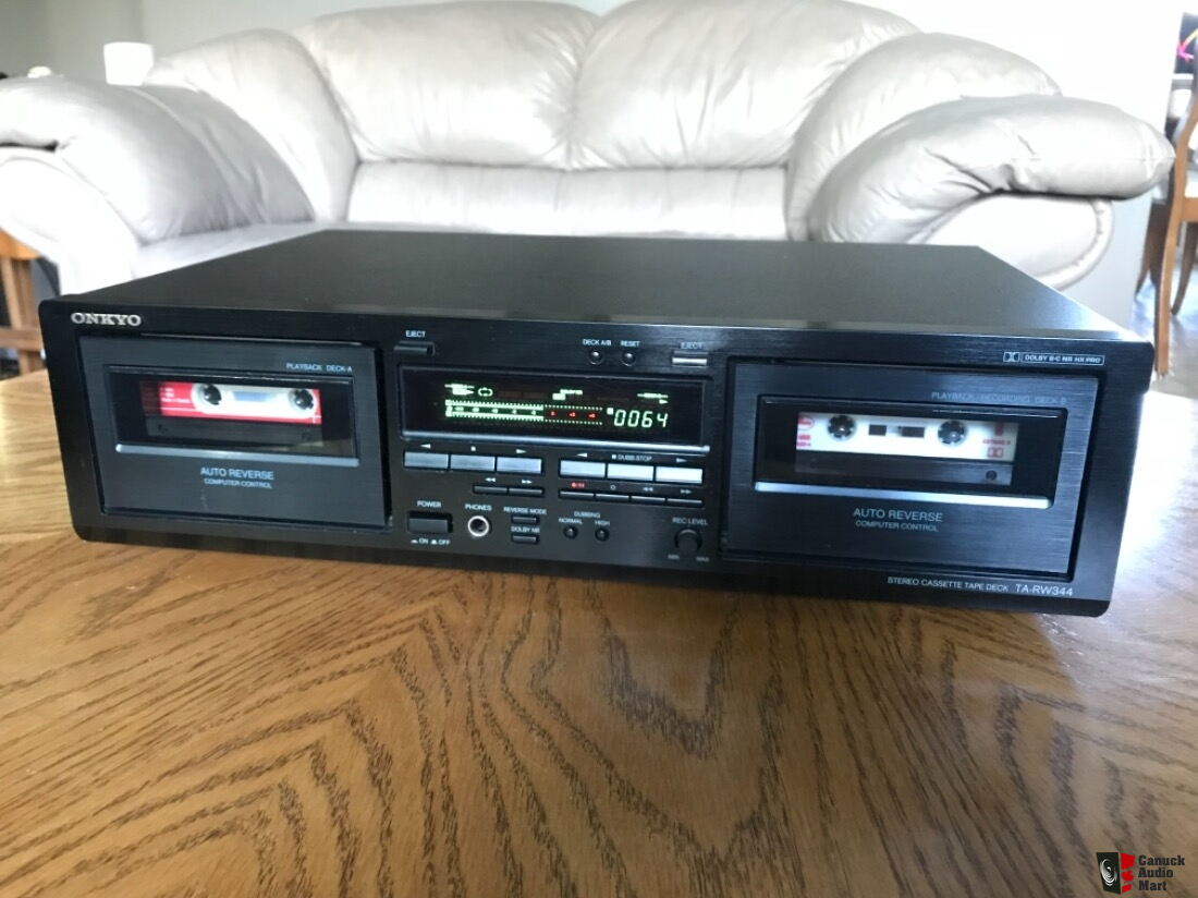 Onkyo TA-RW344 Dual Tape Cassette Deck Auto Reverse Play Record For ...