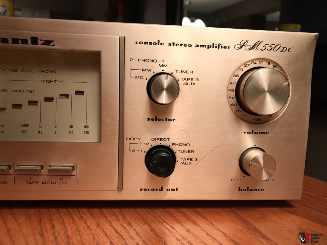 1982 Marantz PM550DC 18lb Power Amp 65 WPC not perfect read Photo ...