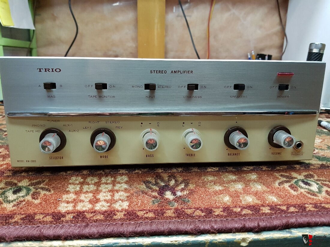 TRIO MODEL KW-200G Integrated Stereo Tube Amplifier-Restored Photo ...