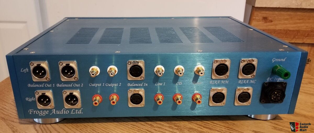 Custom Canadian built Tube Preamp - Frogge Audio - "Super Blue ...