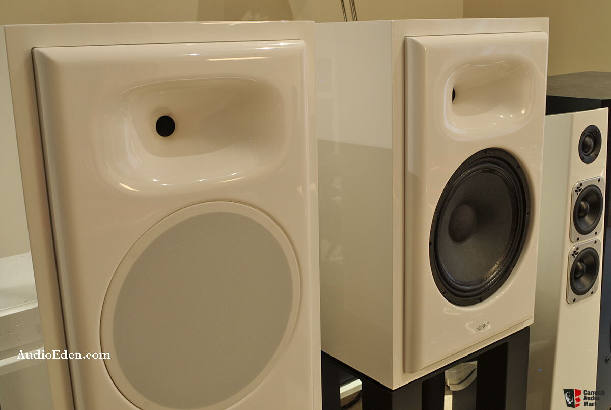 hORNS FP-10 Monitors in Piano White Lacquer Finish SEE PHOTO Photo ...