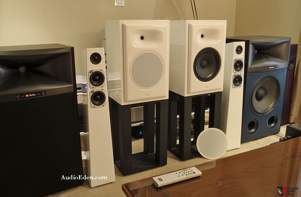 hORNS FP-10 Monitors in Piano White Lacquer Finish SEE PHOTO Photo ...