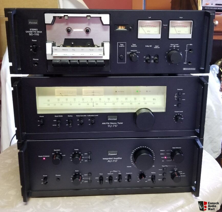 SuperDuty Sansui Set - SPX11000 speakers, 717 amp & tuner, EQ, Cassette ...