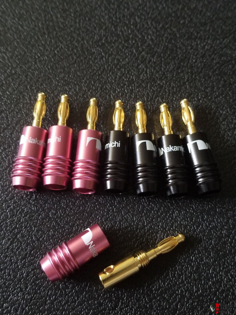 8pcs Nakamichi Banana Plugs Delux Colored Photo #1968173 - Canuck Audio ...