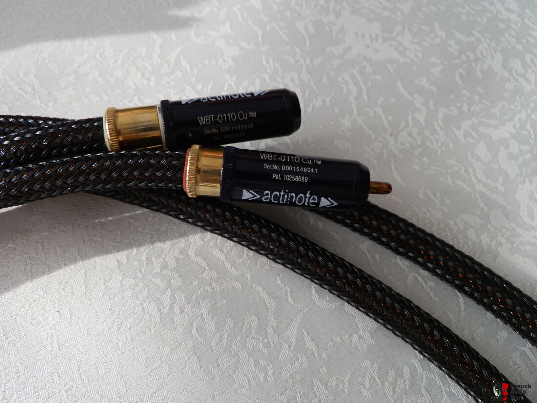 Actinote Forte MB RCA Interconnects (1.30 M / WBT Nextgen Copper / Made ...