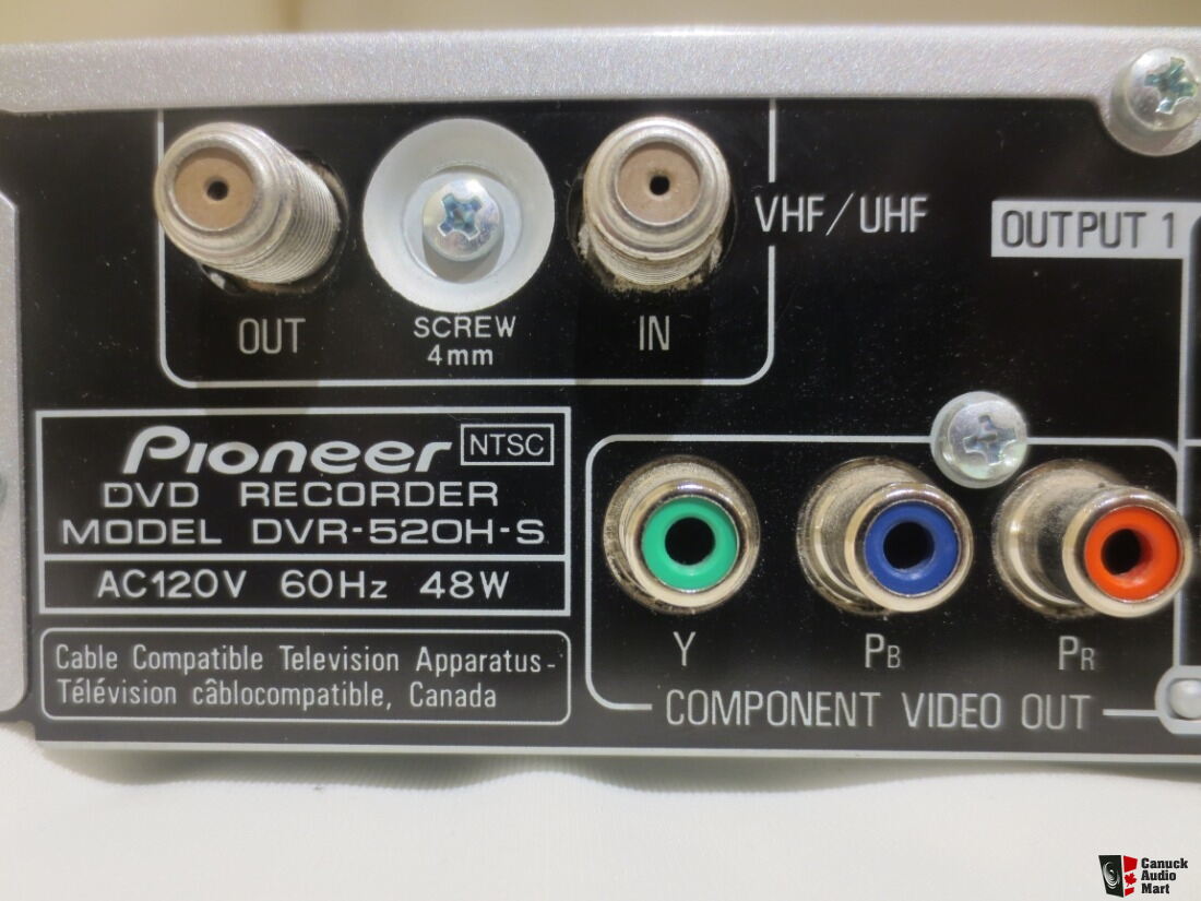 Pioneer DVR-520H Recorder With Remote Photo #1977851 - Canuck Audio Mart