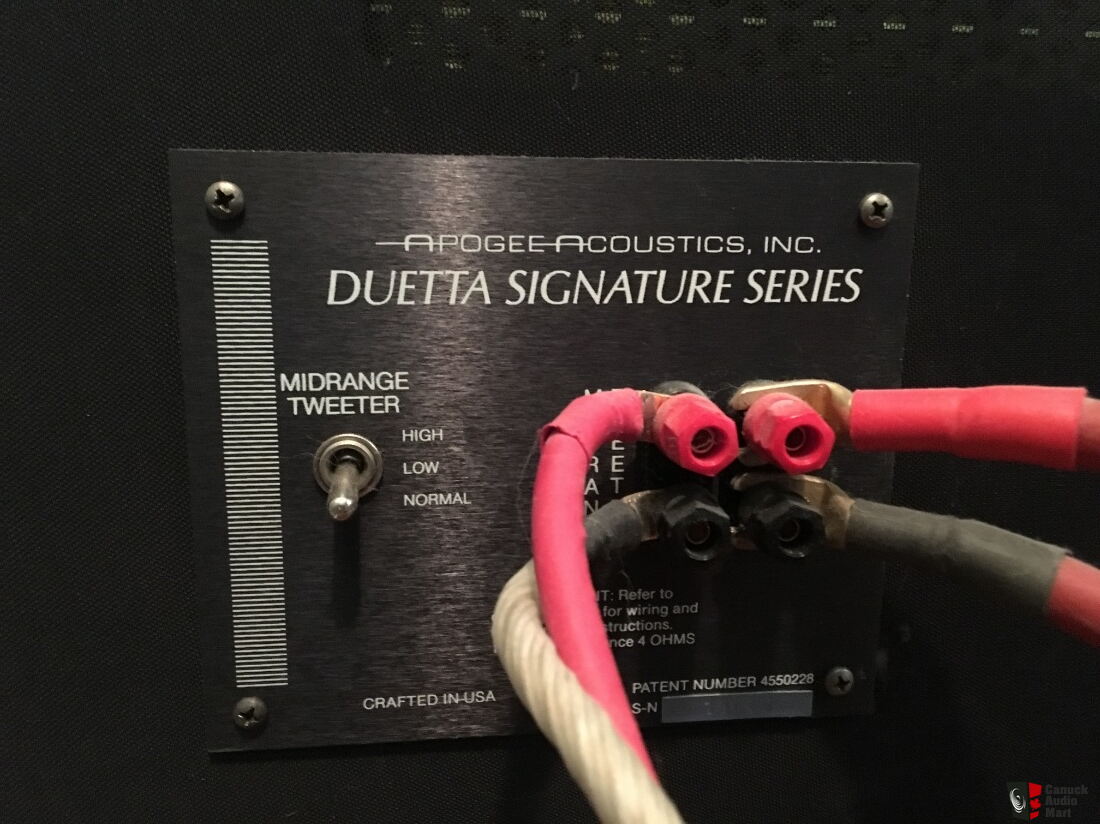 Apogee Duetta Signature Series Full Range Ribbon Speaker System ...