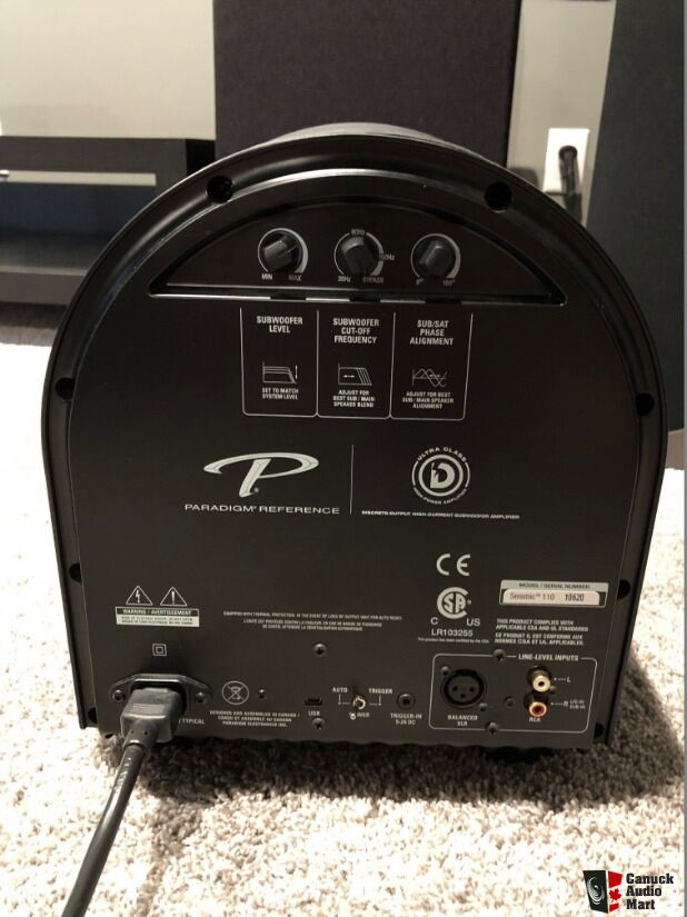 Paradigm Seismic 110 Subwoofer Photo #1983665 - UK Audio Mart