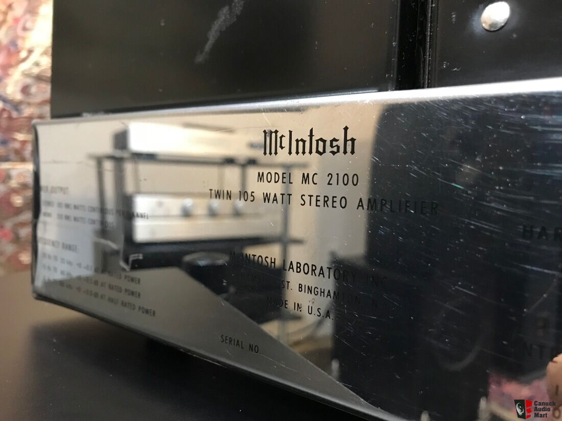 McIntosh MC2100 POWER Amp Works perfect and looks great! DELIVERY ...