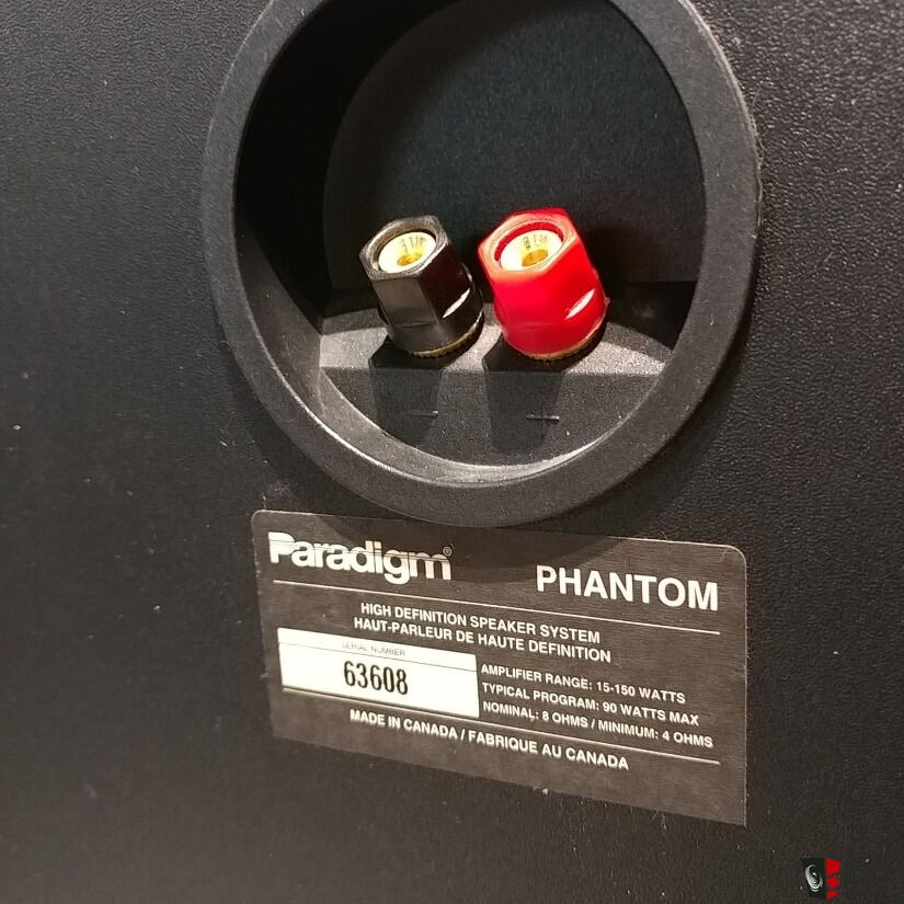 Paradigm Phantom large bookshelf speakers, black ash Photo #1988737 ...