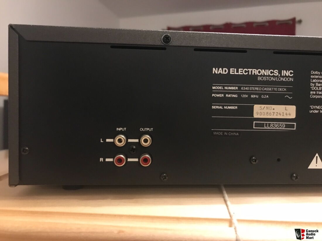 Rare NAD 6340 Tape Deck Photo 1992871 Canuck Audio Mart