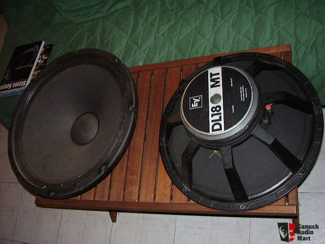 Electrovoice DL18MT 18" woofers pair 400W 8 Ohm Photo #199381 - Canuck ...