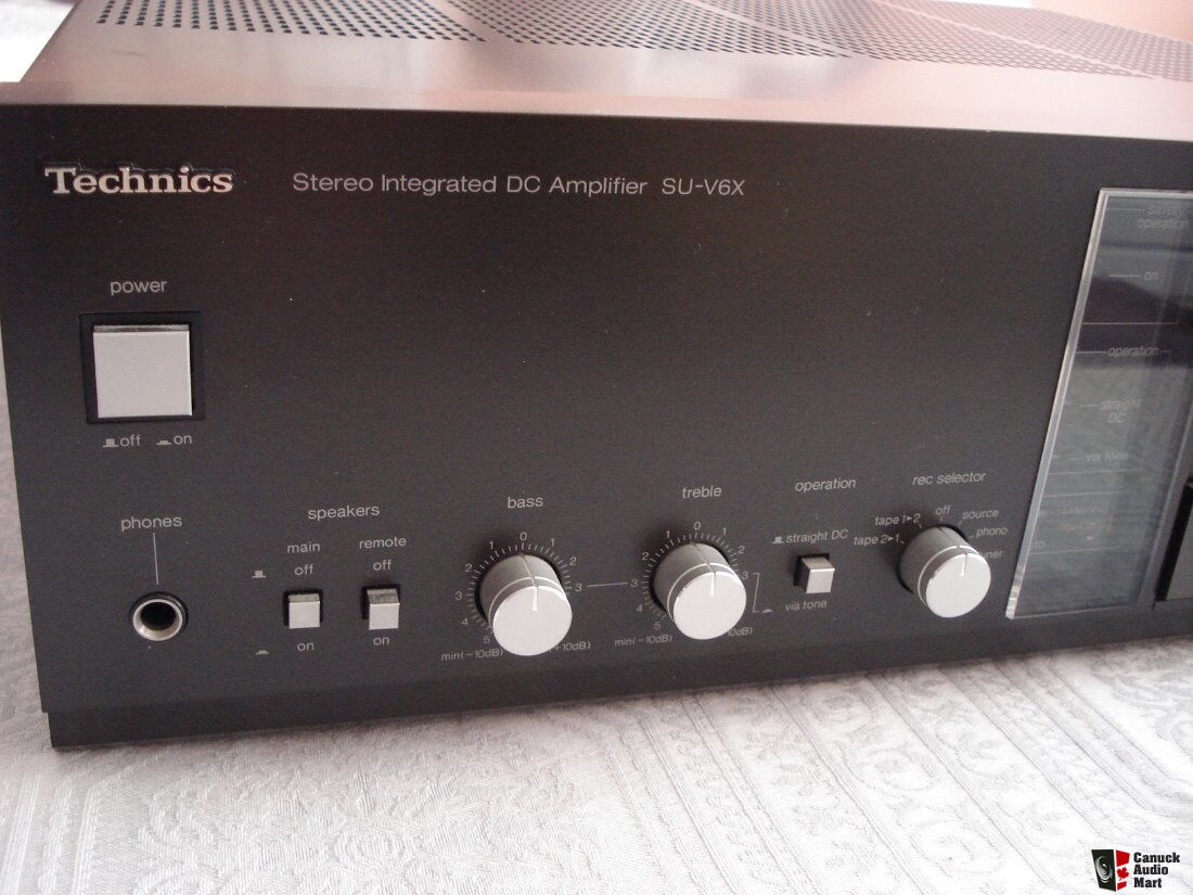 Technics SU-V6X HiFi amplifier Phono MM/MC 100 watts per channel into ...