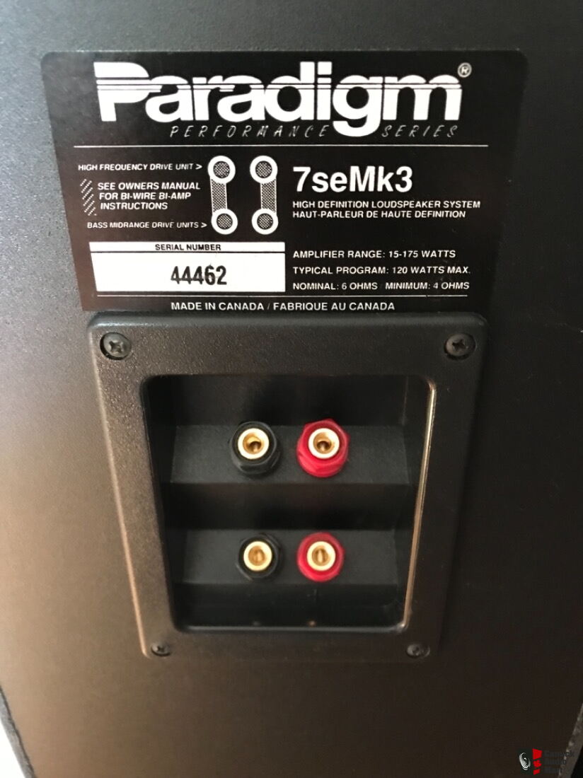 Minty Paradigm 7seMK3 7 SE MK 3 Dual 6.5" Woofers HEAVY Photo #2009888 ...