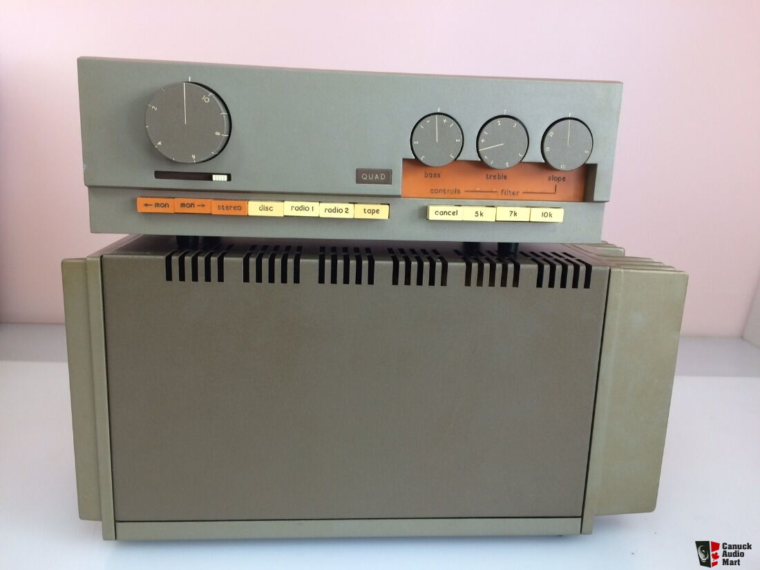 Quad 33 Pre Amp & Quad 303 Power Amp. Original Box - Fully Restored ...