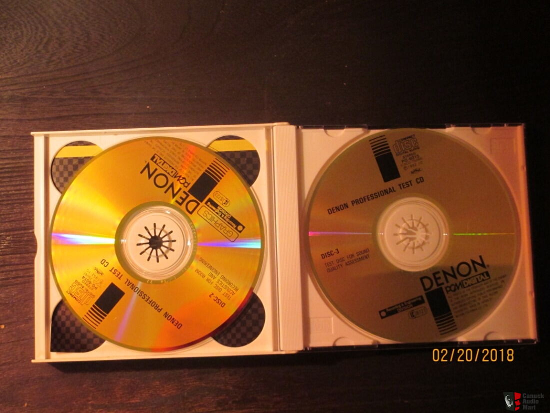 Reduced, Rare, Denon Professional Test Cd 20th Anniversary Photo ...