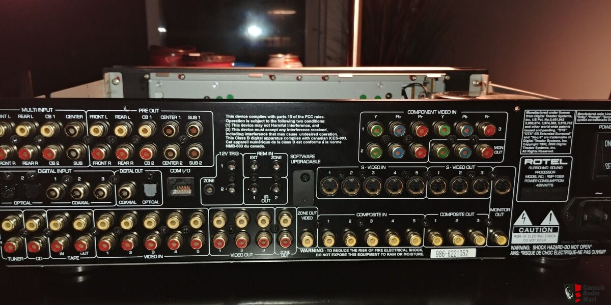 Rotel RSP 1068 High End Processor Pre Amplifier DTS Pro Logic 0r 2 Rotel RSP 1068 High End Processor Pre Amplifier DTS Pro Logic 0r 2