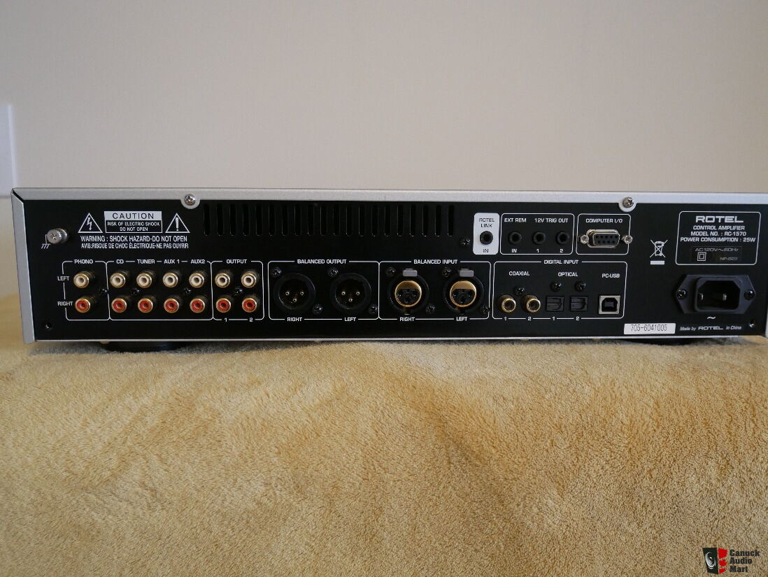 Rotel RC-1570 pre-amp in silver with phono stage (PENDING) Photo ...