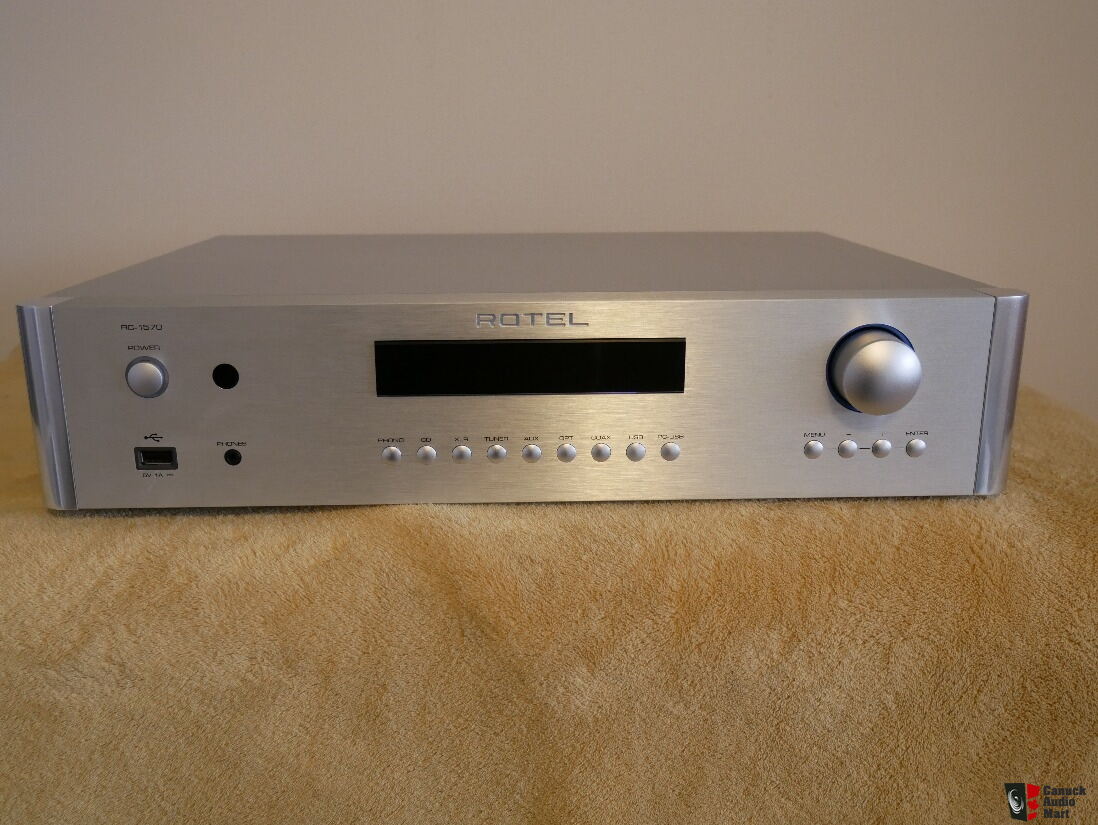Rotel RC-1570 pre-amp in silver with phono stage (PENDING) Photo ...