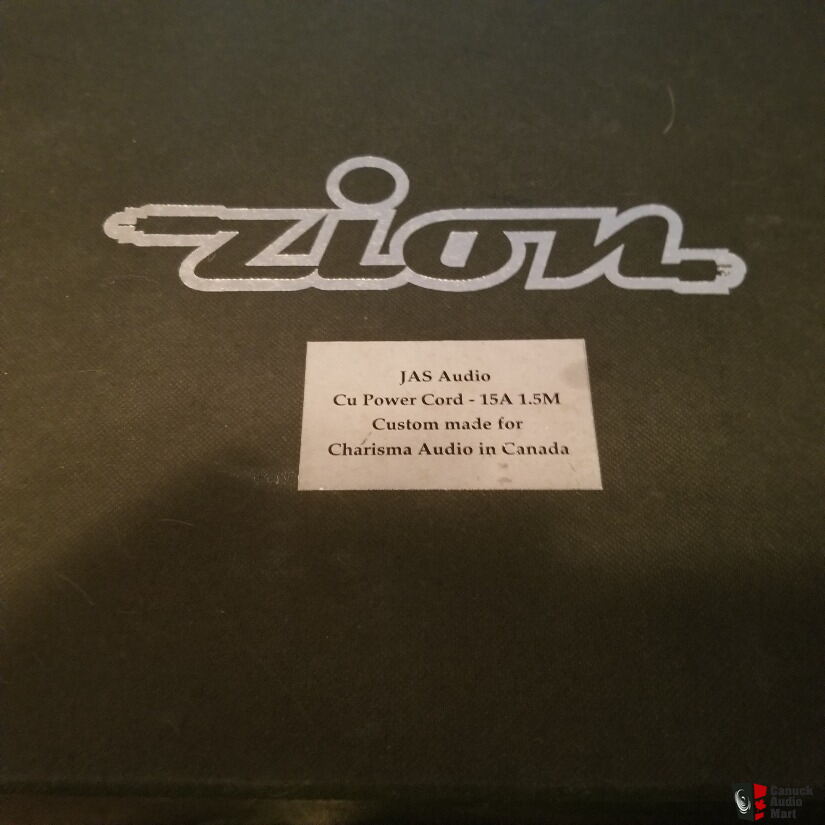 Zion JAS Audio power cord Photo #2028064 - Canuck Audio Mart