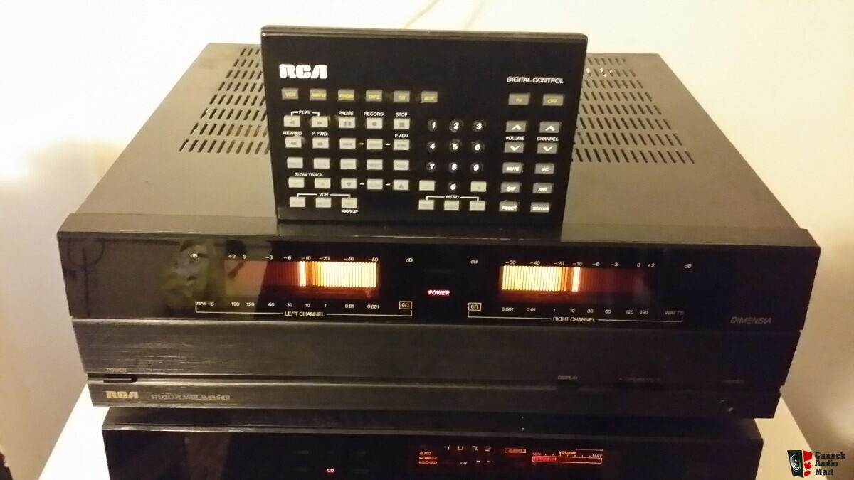 RCA DIMENSIA Power Amp Pre Amp Built by Hitachi Photo #2032729 - US ...