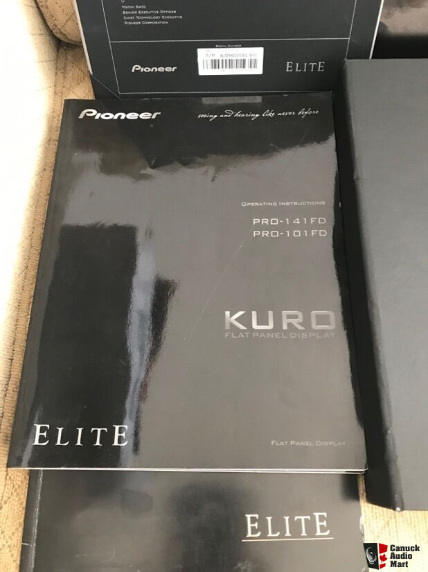 Pioneer PRO-101FD Elite Signature Series 50'' Plasma Monitor Photo ...