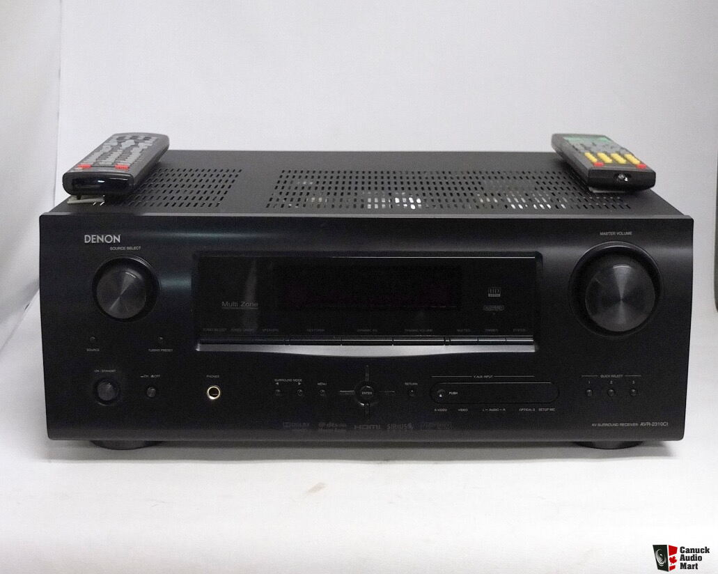 Denon Surround Receiver AVR-2310Ci 7.1 Channel Phono HDMI 2 Remotes ...