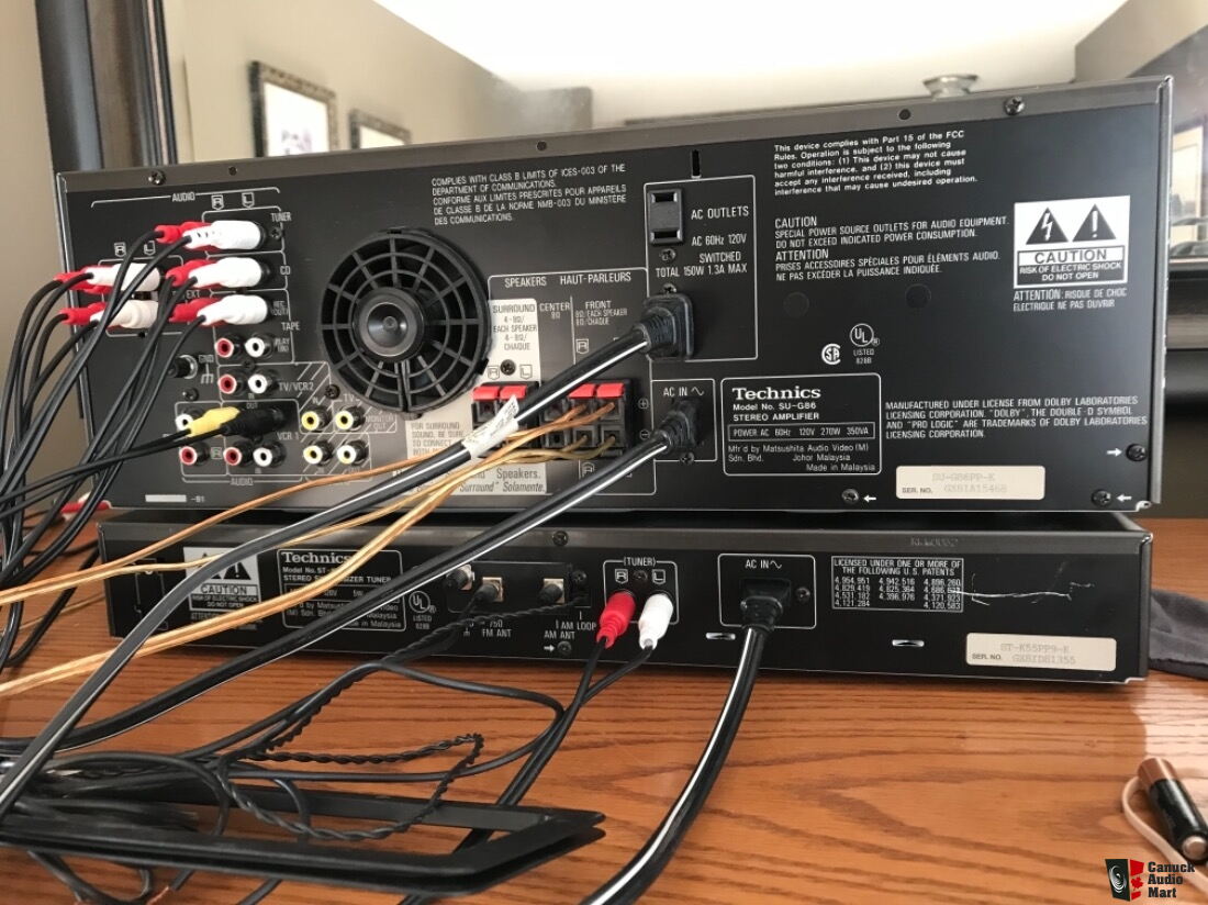 1997 Technics SU-G86 120 Watts per channel in stereo @ 8ohms Integrated ...
