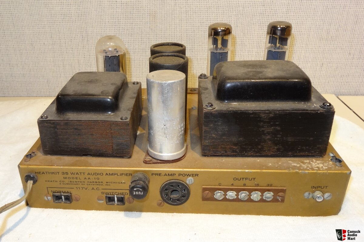 Heathkit AA-10 tube power amplifier EL34 push pull AA-81 Photo #2037017 ...