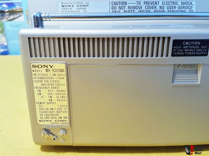 NEAR MINT~Vintage Sony MR-9300WA Radio Solid State AM/FM AFC Stereo ...