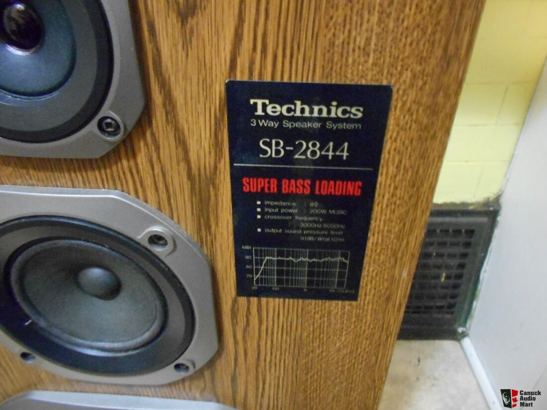 Technics SB-2844 3-Way Floor-Standing Horn Loaded Loudspeakers Photo ...
