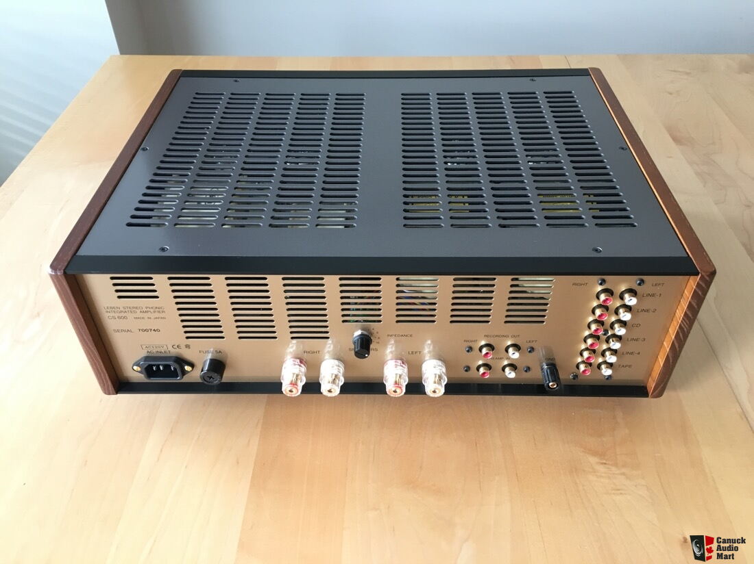 Leben CS600 Tube Integrated Amplifier - MINT Photo #2049290 - Canuck ...