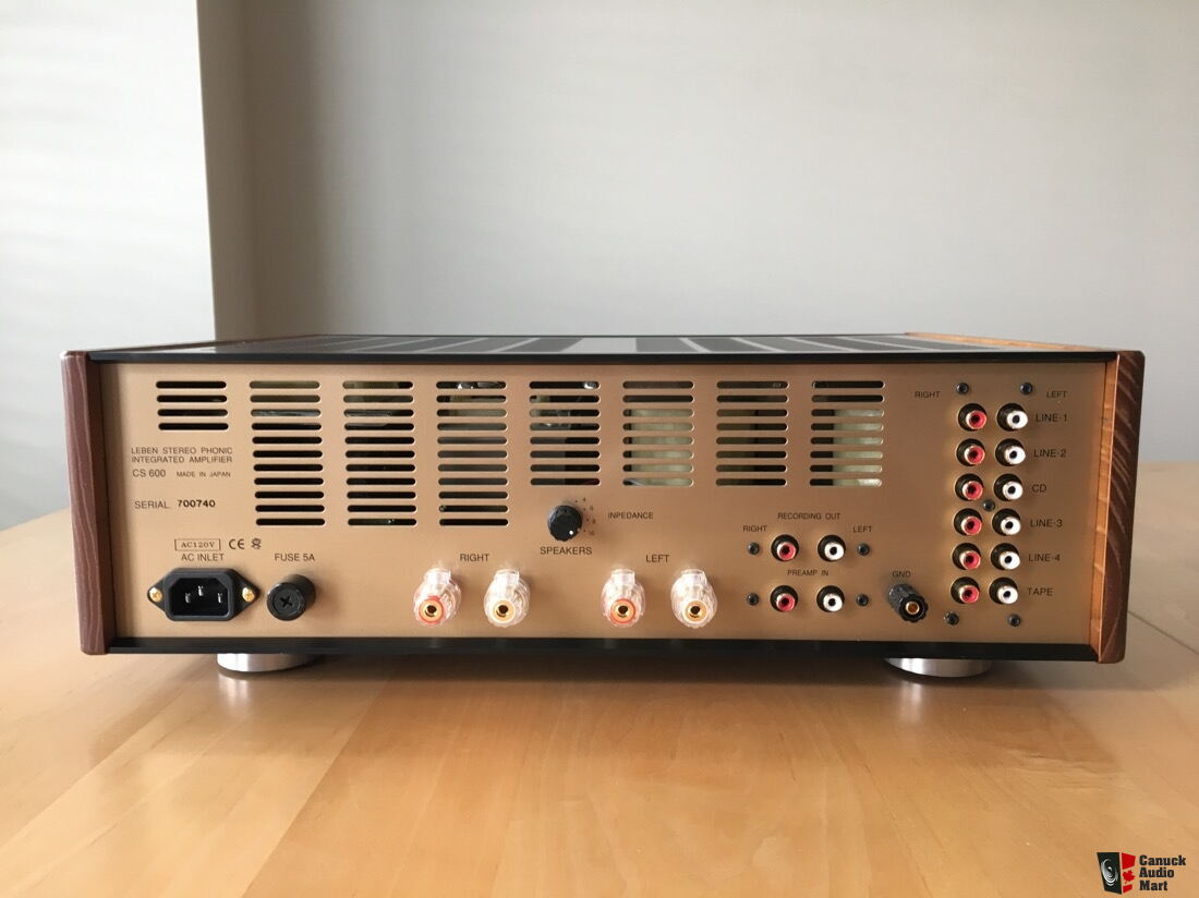 Leben CS600 Tube Integrated Amplifier - MINT Photo #2049295 - Canuck ...