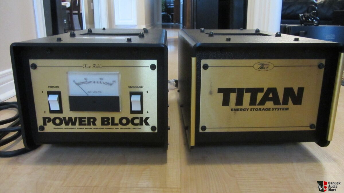 TICE Power Block and Titan, power regenerator, controller and filter ...