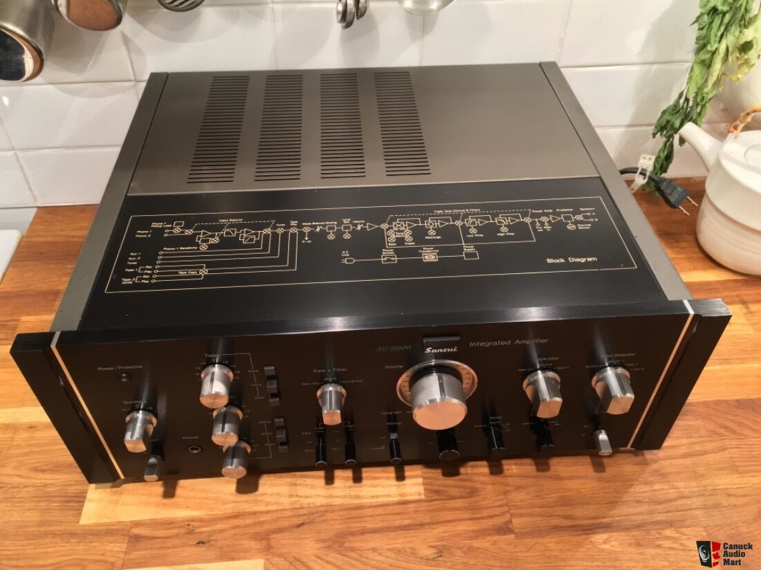 Sansui AU-9900 integrated amplifier very nice,,free shipping canada ...