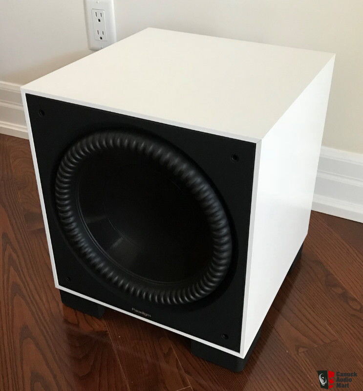 Excellent Paradigm Monitor sub 12 in white Photo #2065052 - UK Audio Mart