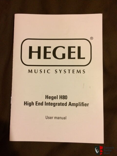 Hegel H80 Integrated Amplifier with RC8 Remote Photo #2065324 - US ...