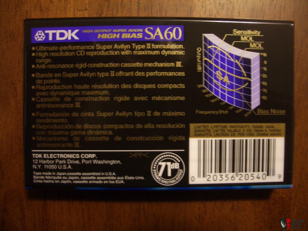 TDK SA60 High Bias Cassettes - Brand New Photo #206607 - US Audio Mart