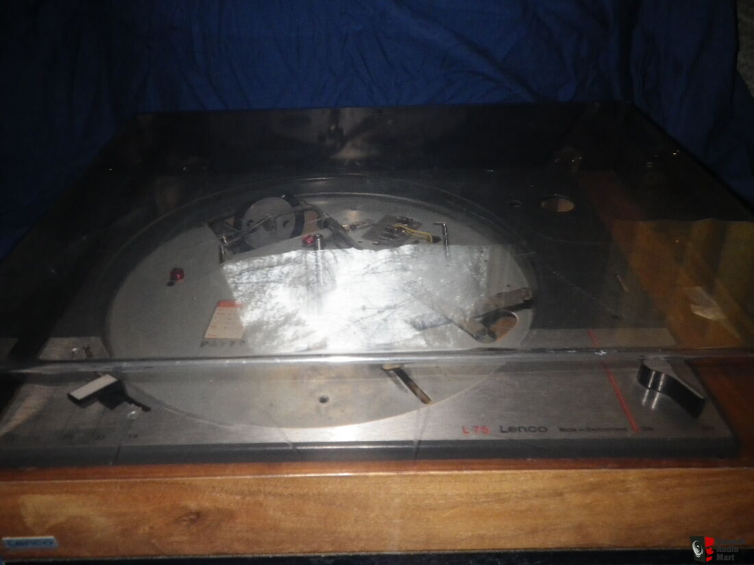 Lenco turntable L75 platter and other original parts:idler wheel, motor ...