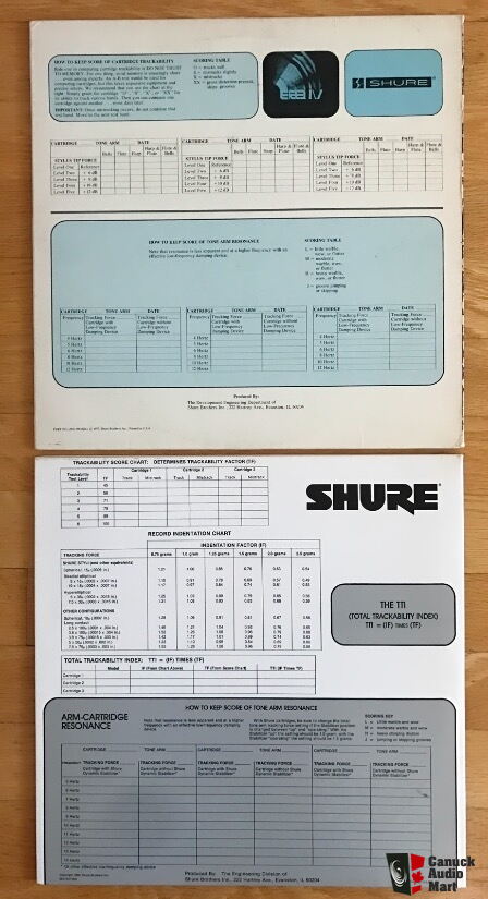 Shure cartridge test record. Set of 2 albums. See pictures Photo ...