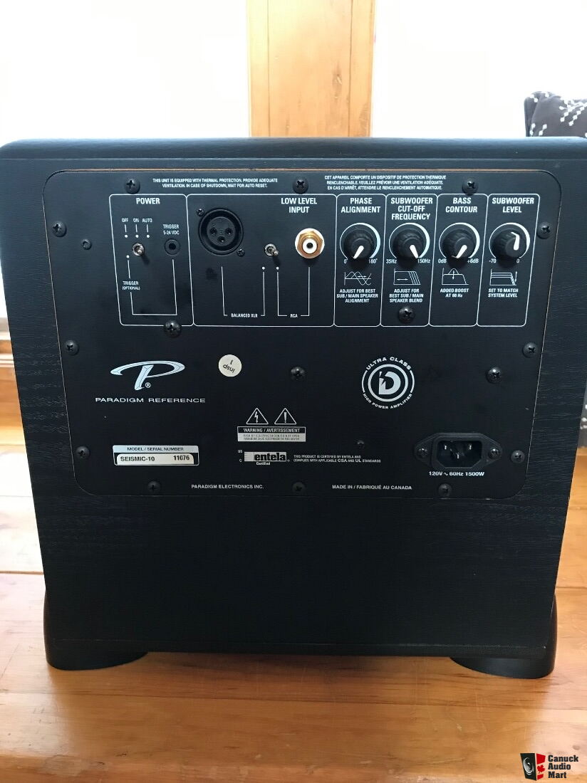 Paradigm Seismic 10 For Sale - UK Audio Mart