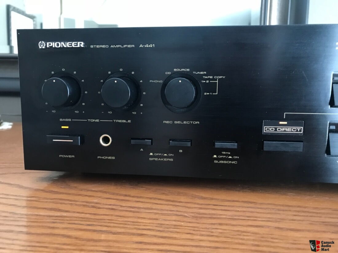 1987 Pioneer A-441 Integrated Amplifier MM/MC Phono input Photo ...