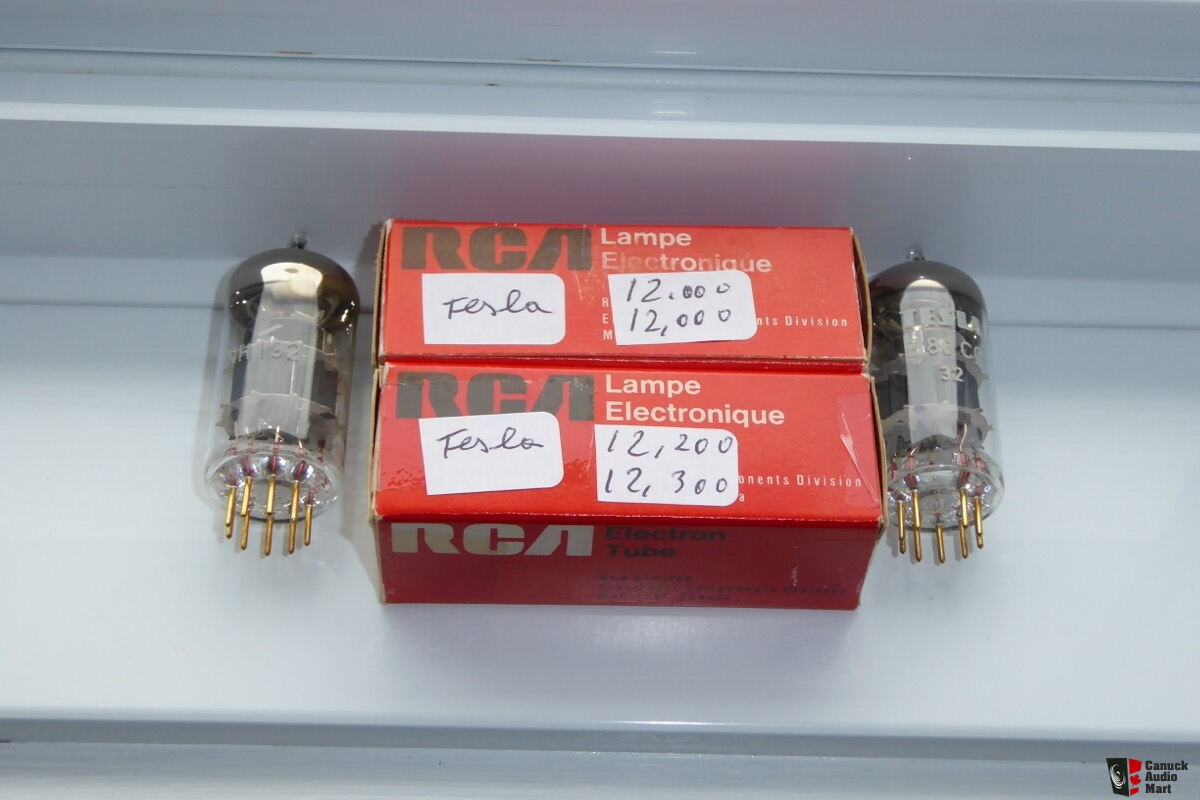 Tesla tube PAIR E88CC/6922 gold pins test very strong Photo #2083216 ...