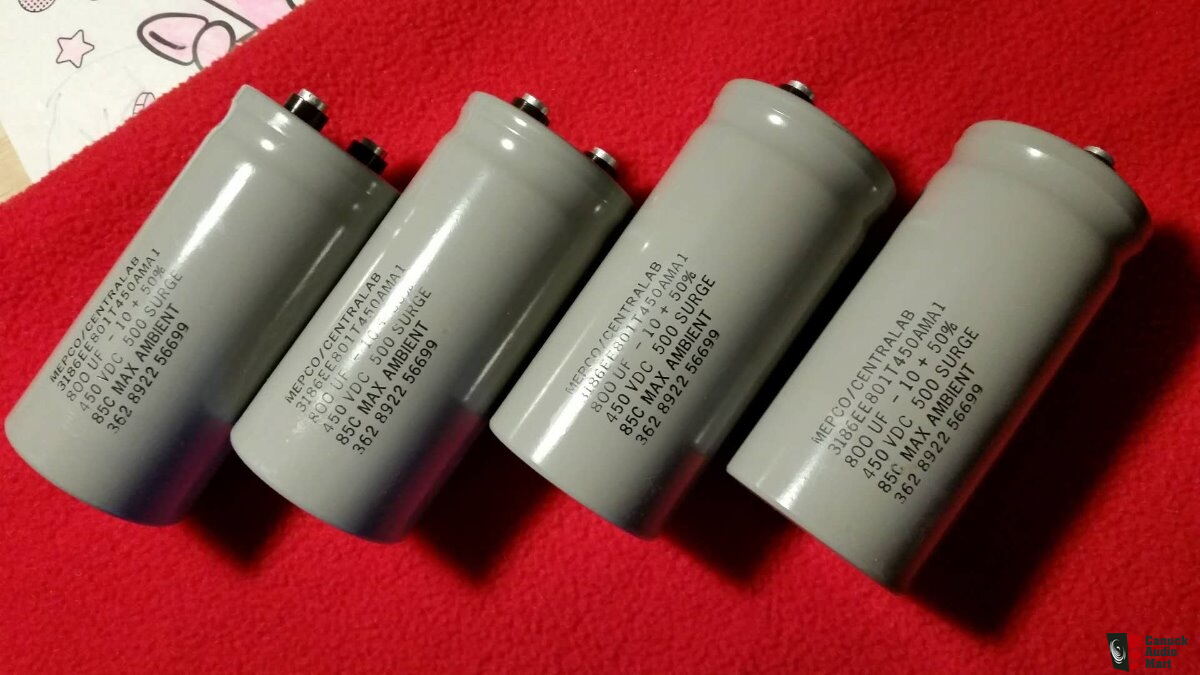 Audio Reseach Power Supply Capacitor 450v 800uf Made by MEPCO ...
