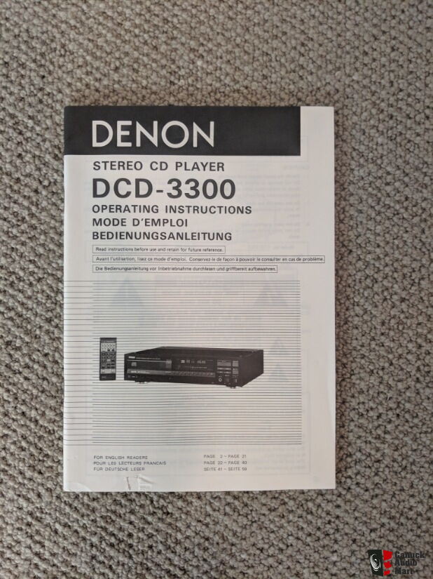 Denon DCD-3300 Stereo CD Player Photo #2099136 - Canuck Audio Mart
