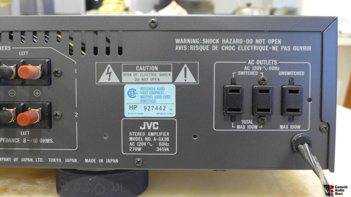 JVC A-GX3 integ amplifier Great working condition Photo #2100727 - US ...