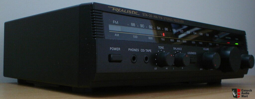 Realistic STA-20 AM/FM Stereo Receiver + 2 Athena Technologies WS-15 ...