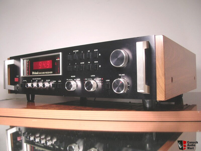 RARE McIntosh MAC 4280 High End Stereo Receiver. MSRP: $2995 in 1990 ...